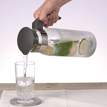 HARIO耐熱玻璃水壺1.4L(黑灰)RPL-14-CGR - 慶泰餐具生活批發